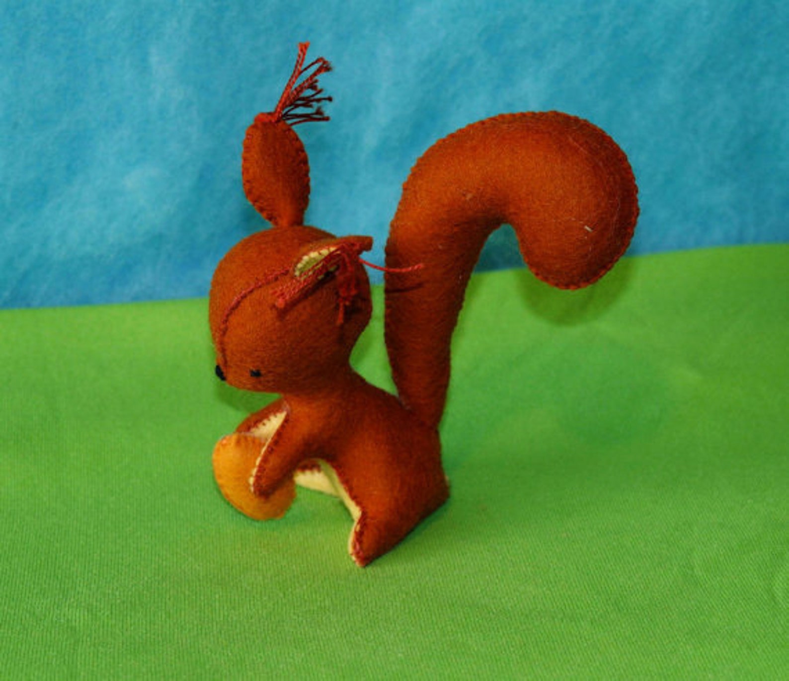 Waldorf Squirrel With A Nut Doll, Handmade From Natural Materials - Etsy