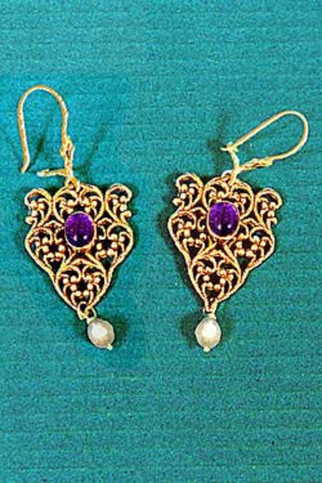 Queen Esther Earrings. Solid Gold Esther Earrings. Jewish Queen ...