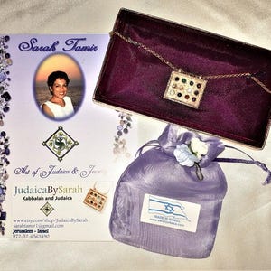 Choshen Ephod Jewish Necklace, Sterling Silver, 12 Tribes of Israel ...