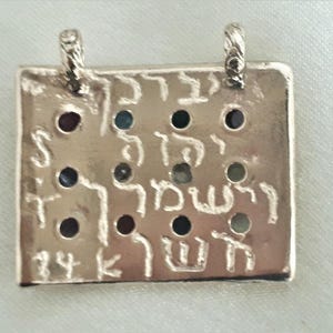 Choshen Ephod Jewish Necklace, Sterling Silver, 12 Tribes of Israel ...
