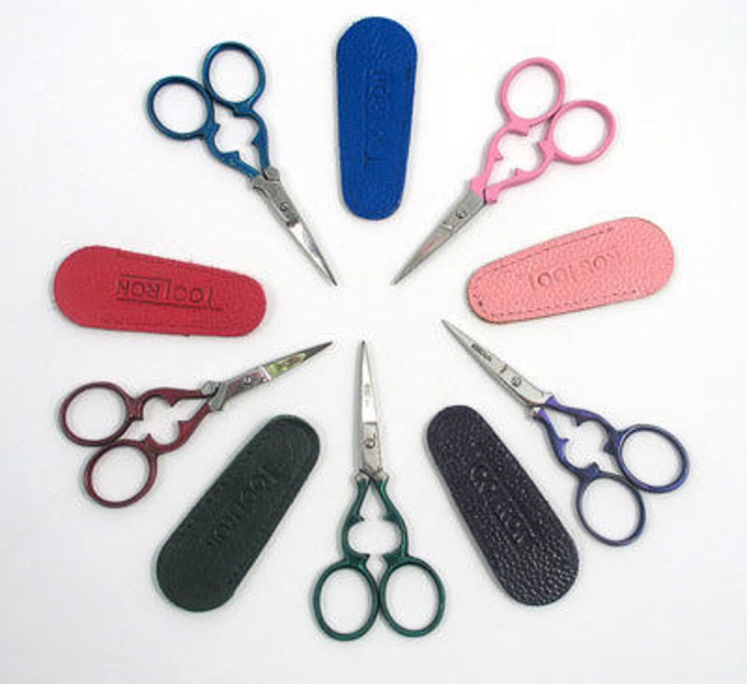 Victorian Embroidery Stainless Steel Scissors 3 1/2" With Colored ...