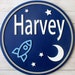 Baby Name Sign Rocket Ship Sign Space Nursery Sign Boy - Etsy