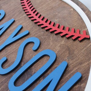 Baseball Baby Name Sign, Baby Boy Name Sign, Sports Nursery, Baby ...