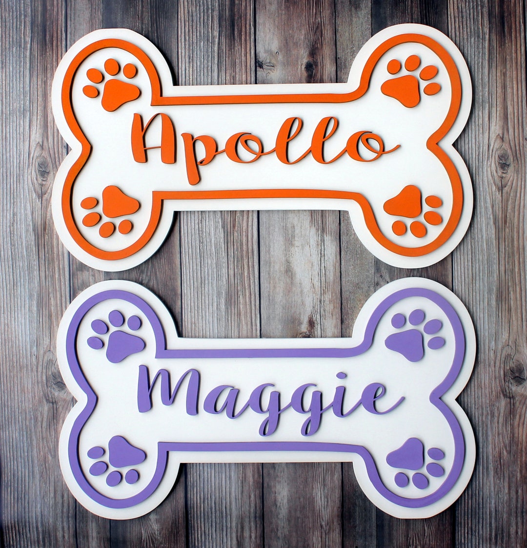 Personalized Dog Name Sign, Dog Sign, Pet Name Sign, Dog Name Decor - Etsy