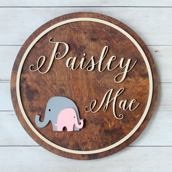 Elephant Wood Sign - Etsy