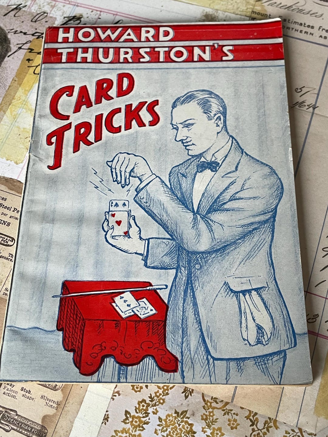 Antique 1903 Howard Thurston’s Card Tricks How to Instructional Book ...
