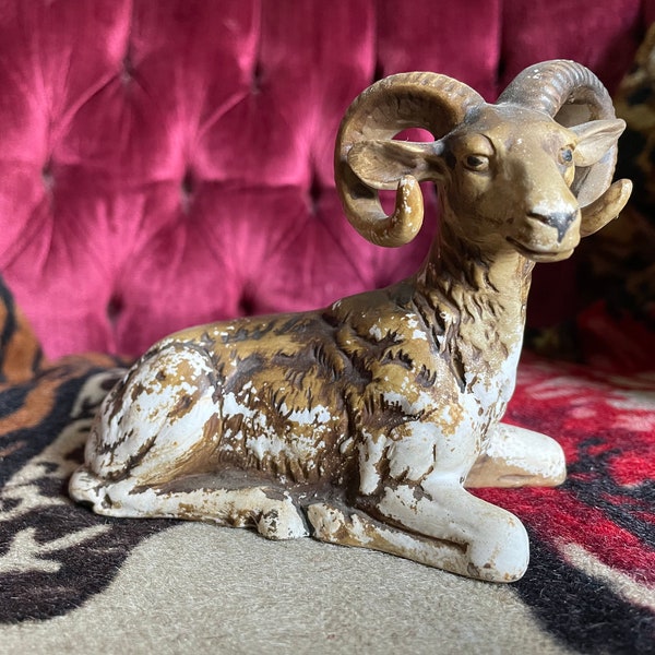 Ceramic Ram Figurine - Etsy