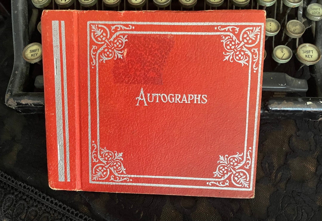 Vintage 1940s Autograph Friendship Book - Etsy