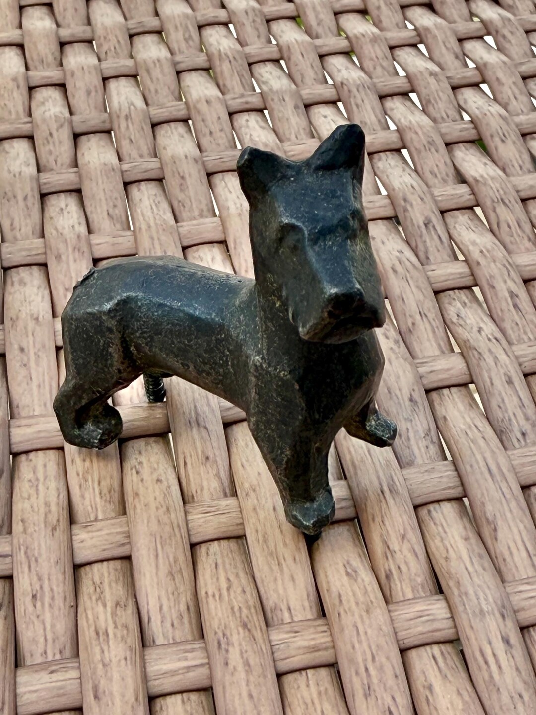 Vintage Scottie Yorkie Dog Heavy Cast Metal Figurine Hardware - Etsy