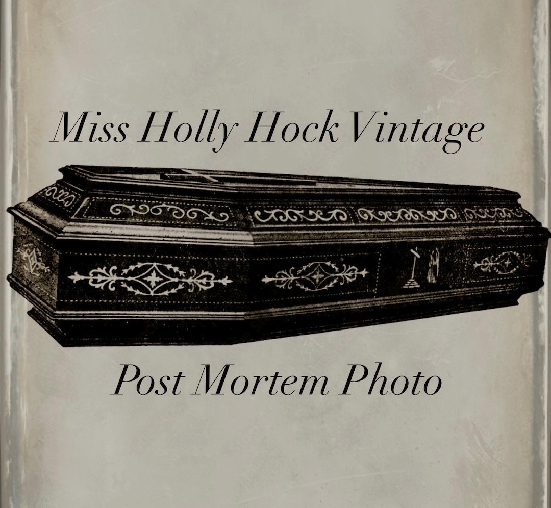 Antique Post Mortem Casket Coffin Funeral Enveloped Photo Identified ...
