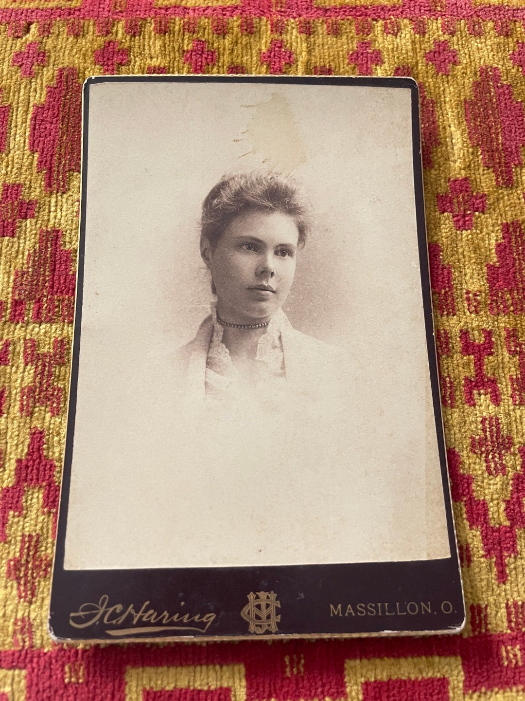 Antique Young Lady Cabinet Card Photography Victorian Massillon Ohio - Etsy