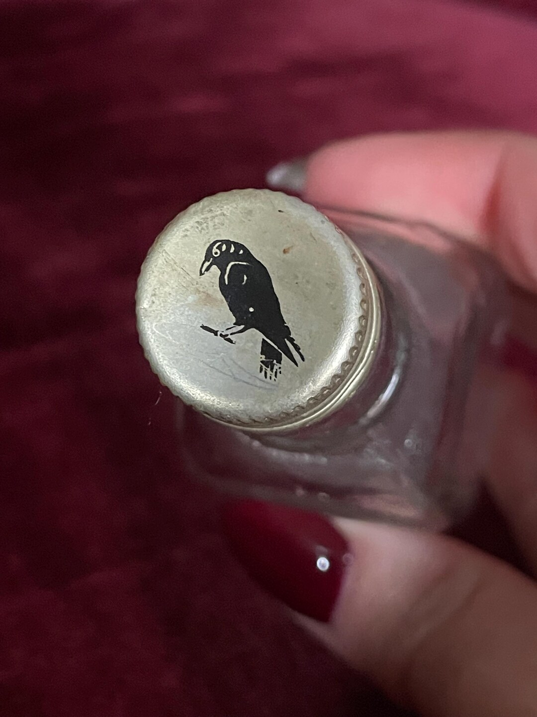 Vintage Embossed Crow Raven Jose Cuervo Tequila Embossed Mini Glass ...