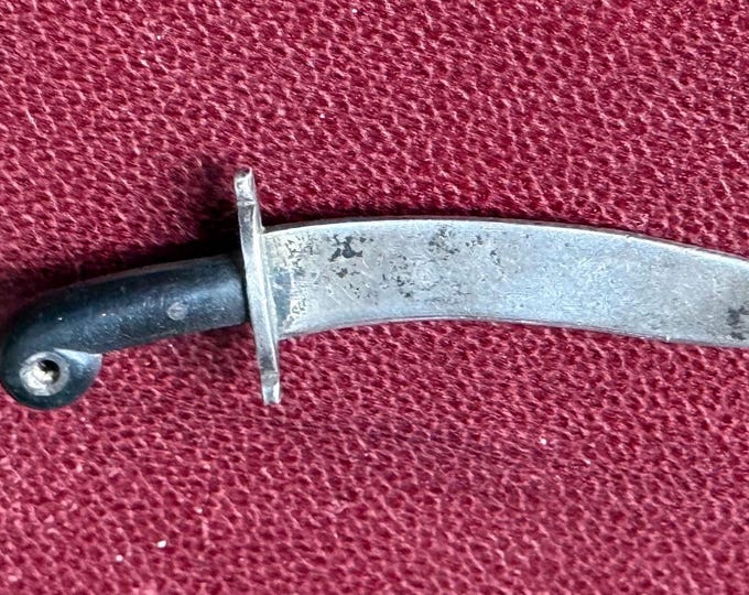 Antique Vintage Sword Knife Pendant Large Charm Stamped Silver - Etsy