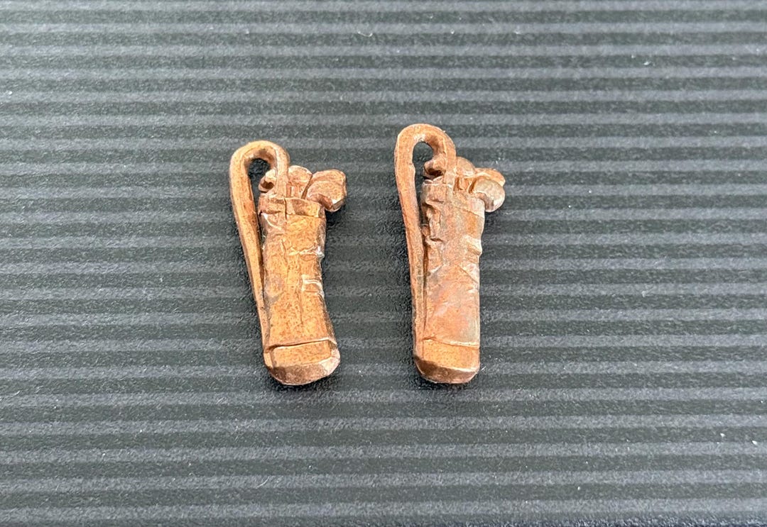 Vintage Aged Copper Cracker Jack Gumball Machine Miniature Charms Pair ...