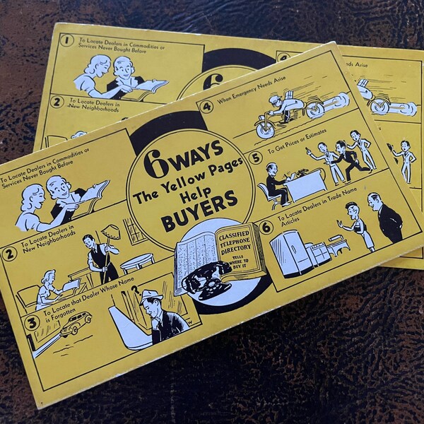 Antique Yellow Pages - Etsy