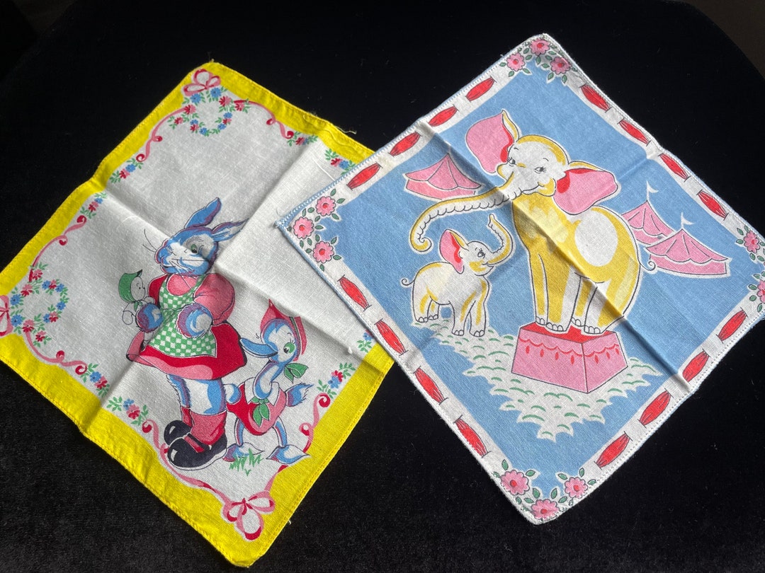 Vintage Adorable Anthropomorphic Bunny Rabbit and Duck or Circus ...