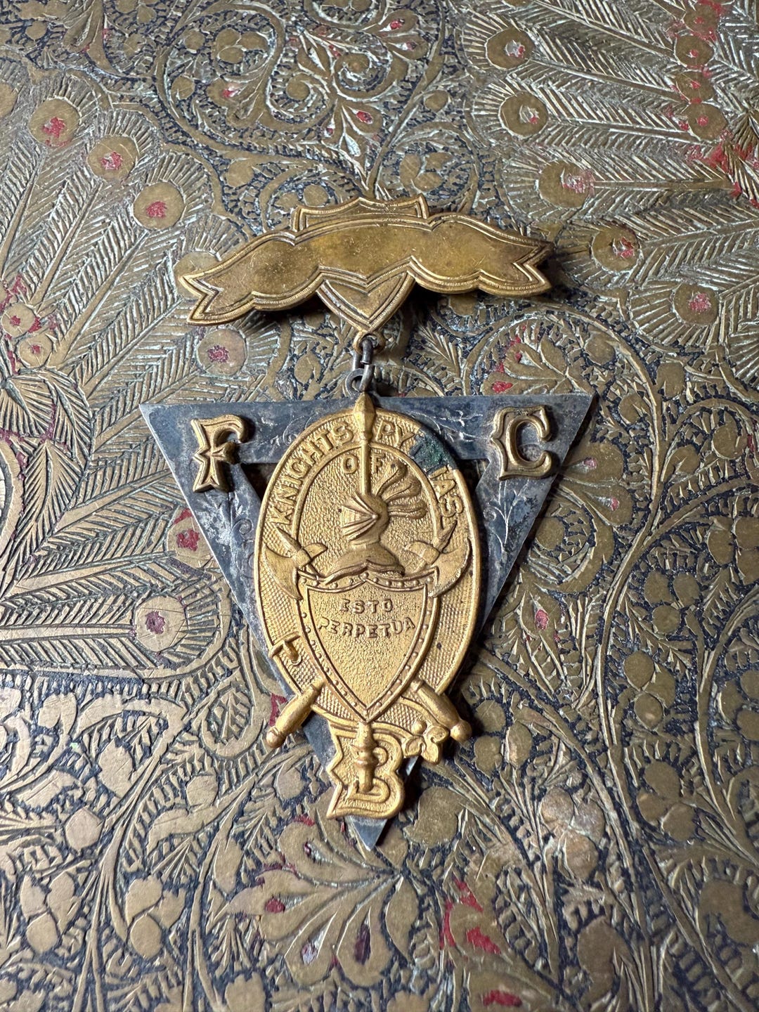 Antique Knights of Pythias of the Supreme Lodge FCB Fraternal Pin ...