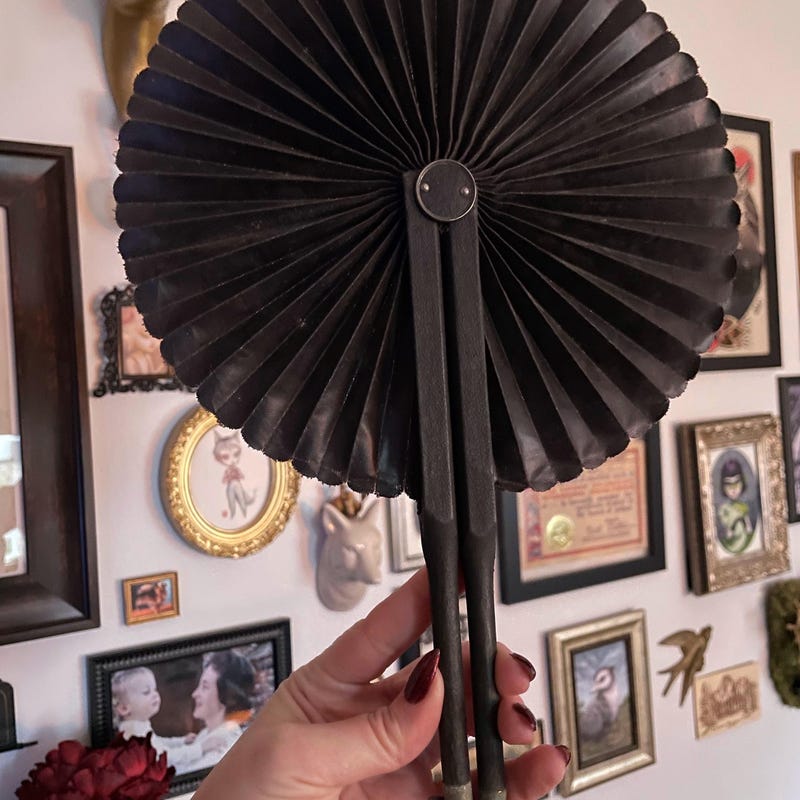 Mourning Fan - Etsy