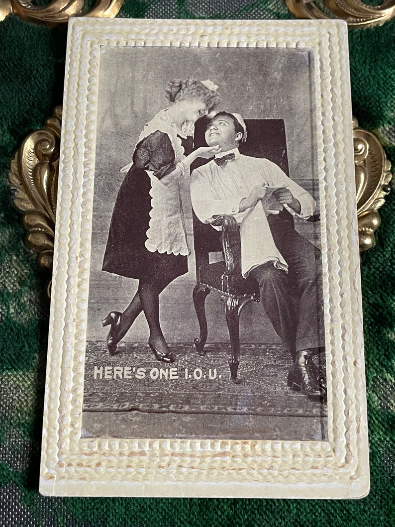 Antique Victorian Cheeky Risqué Romantic Flirtatious Postcards ...