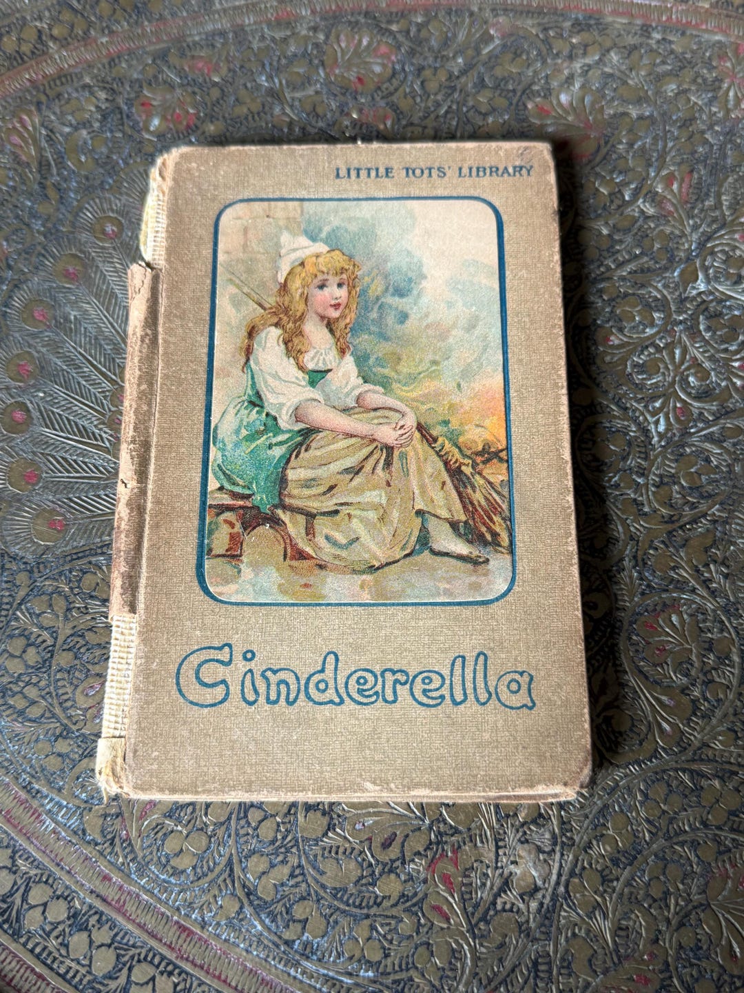 Antique Little Tots Library Cinderella Small Book Early 1900s Fairytale ...