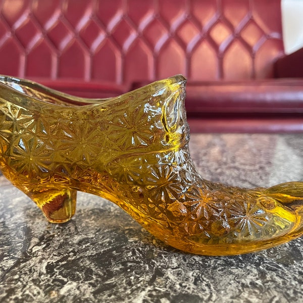 Fenton Glass Shoe - Etsy
