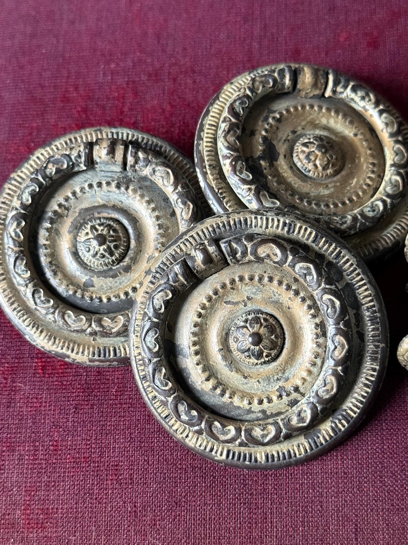 Antique Ornate Drawer Pulls and Handles Mixed Set 6 Pieces Hardware ...