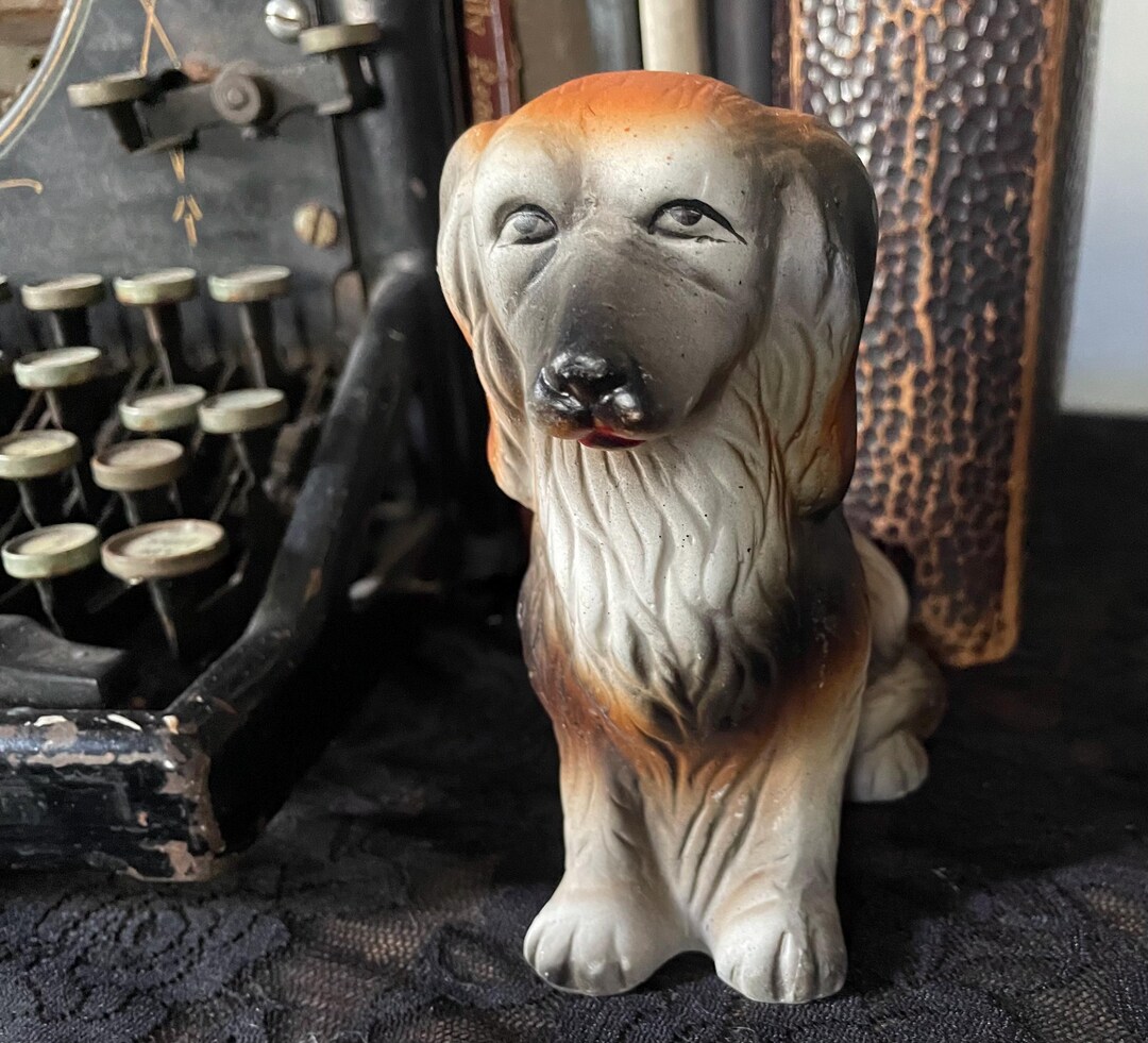 Vintage Chalkware Dog Figurine Gift Home Decor - Etsy