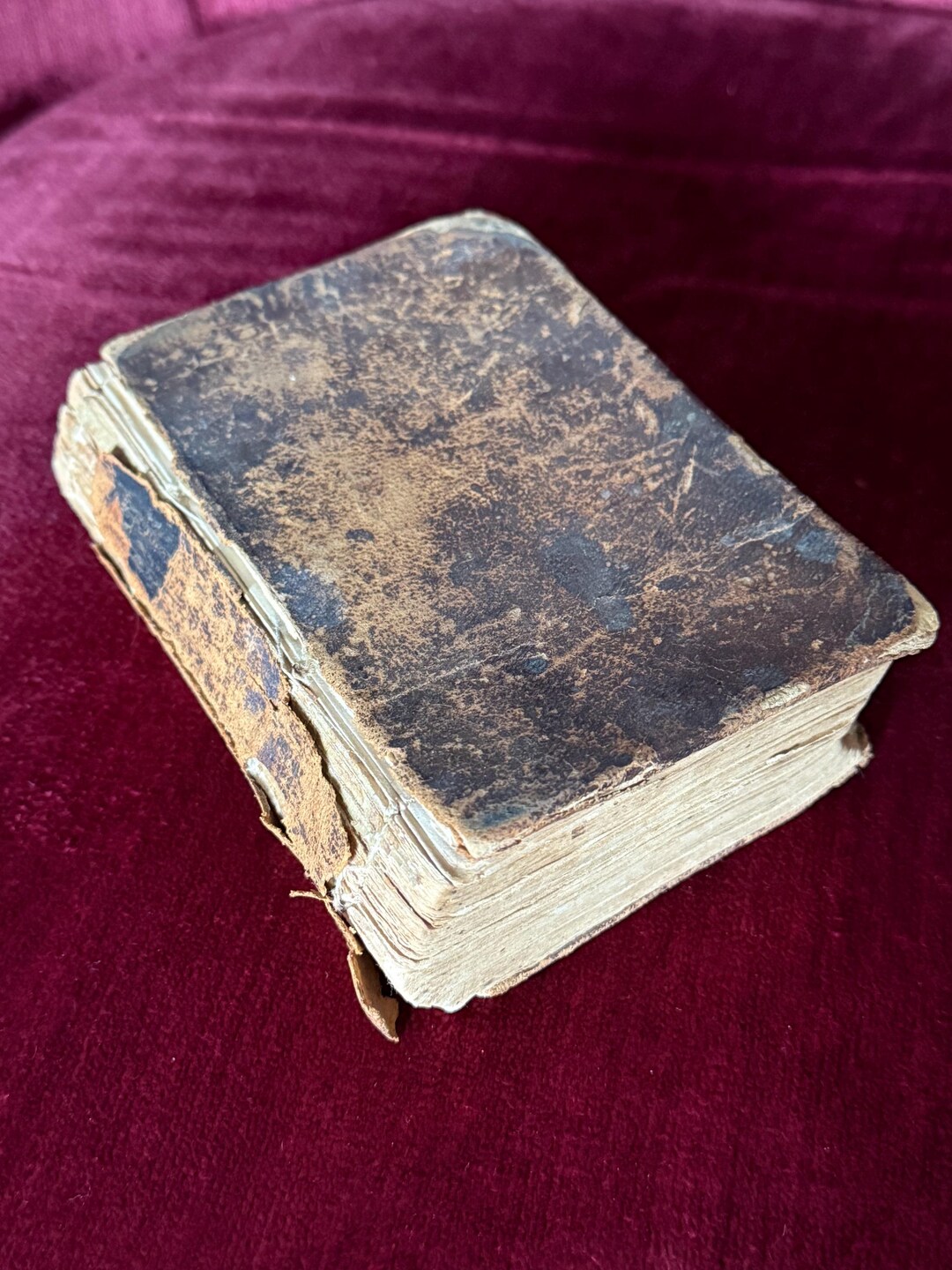 Antique Very Old Religious Book Hymns Holy Scriptures Life and Death as ...