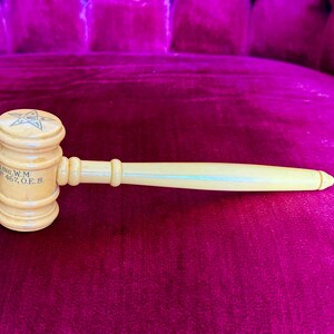 Vintage Eastern Star 1940s Bakelite Gavel Chapter 467 OES Masonic ...