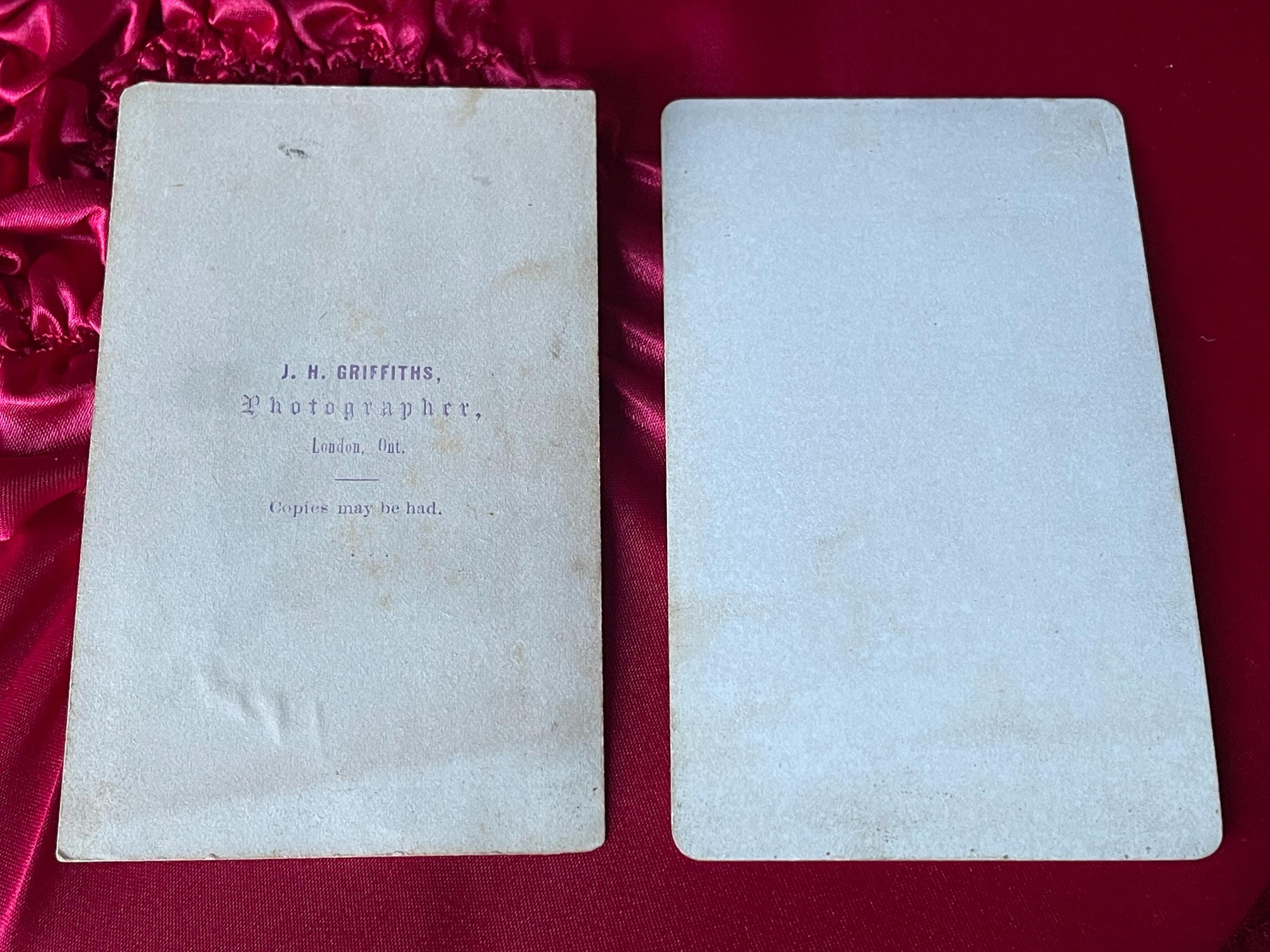 Antique Pair of Victorian CDV Photo Portrait Cards of Gentleman and ...