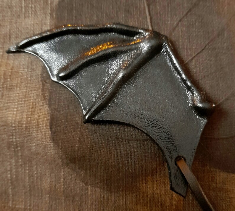 Hand made Leather bat wing | Etsy