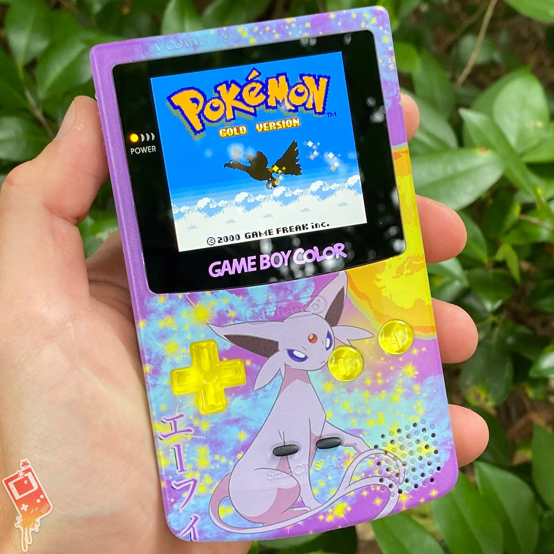Custom Backlit Nintendo Gameboy Color IPS XL "artist Series" - Espeon ...