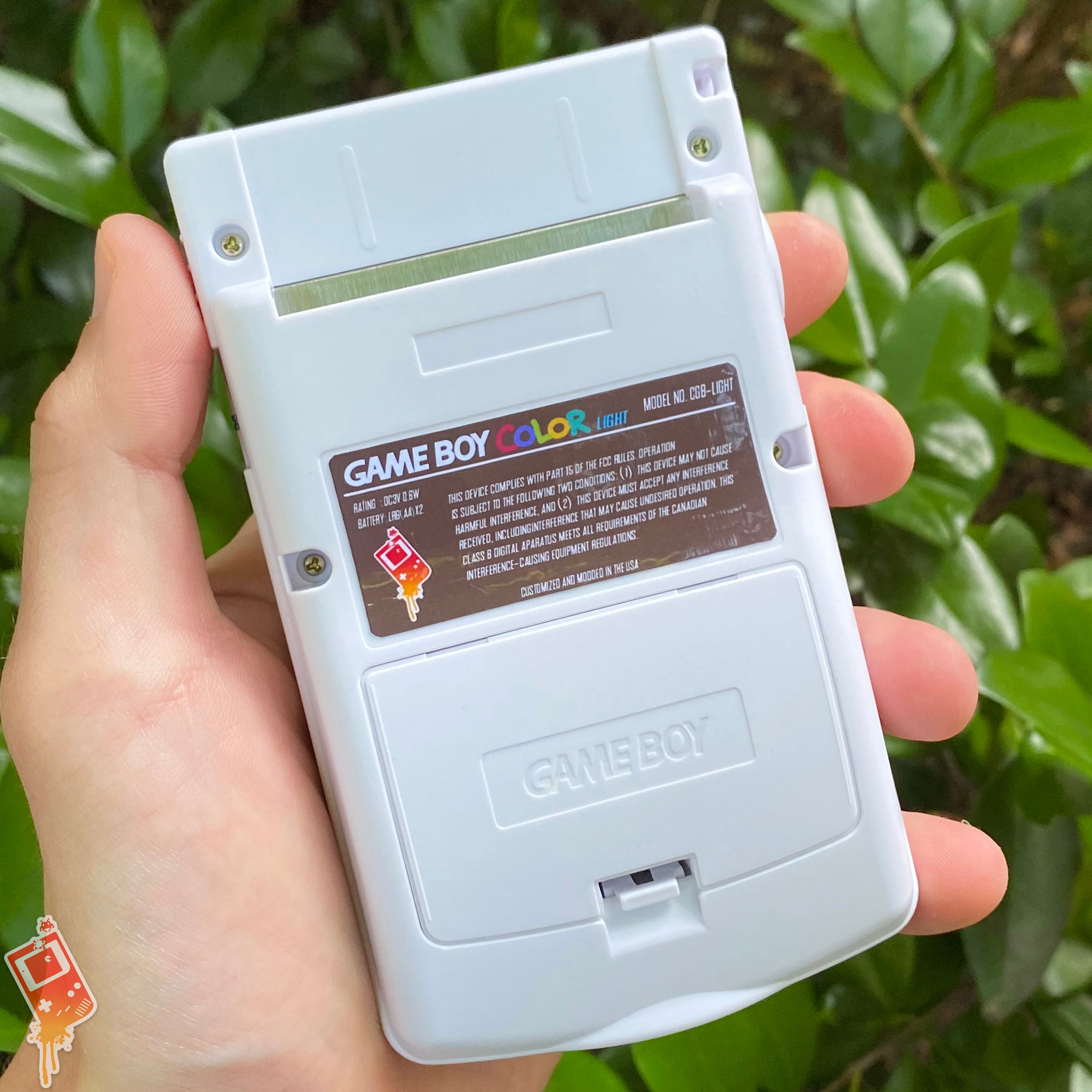 Custom Backlit IPS XL Nintendo Gameboy Color Solid White by ...