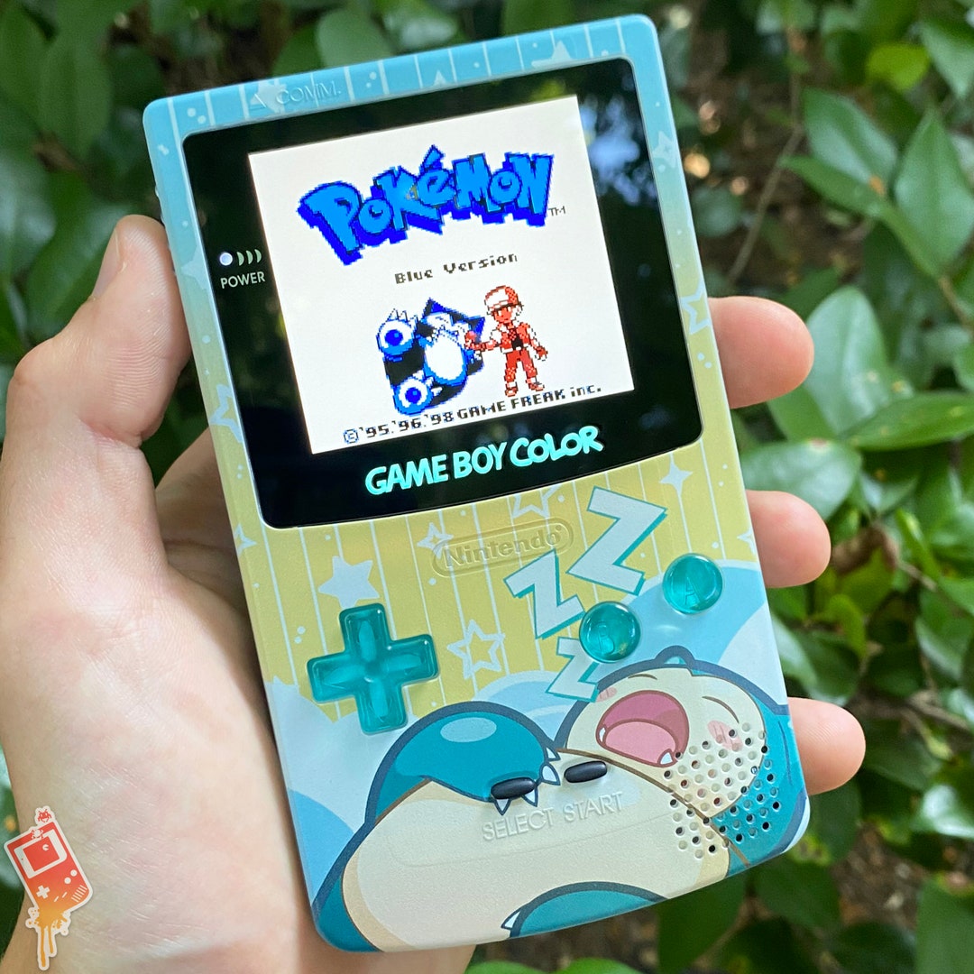 Custom Backlit Nintendo Gameboy Color IPS XL artist Series Snorlax ...