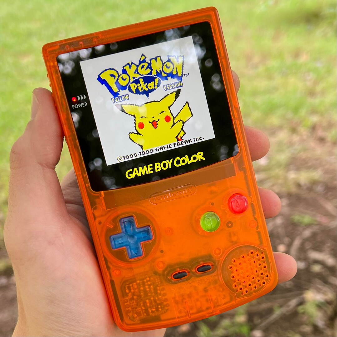 Custom Backlit Nintendo Gameboy Color IPS XL Pokemon Center Themed ...