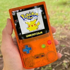 Custom Backlit Nintendo Gameboy Color IPS XL Pokemon Center Themed ...