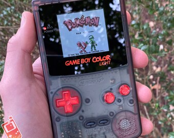 Custom Backlit Nintendo Gameboy Color Clear Green/black by | Etsy
