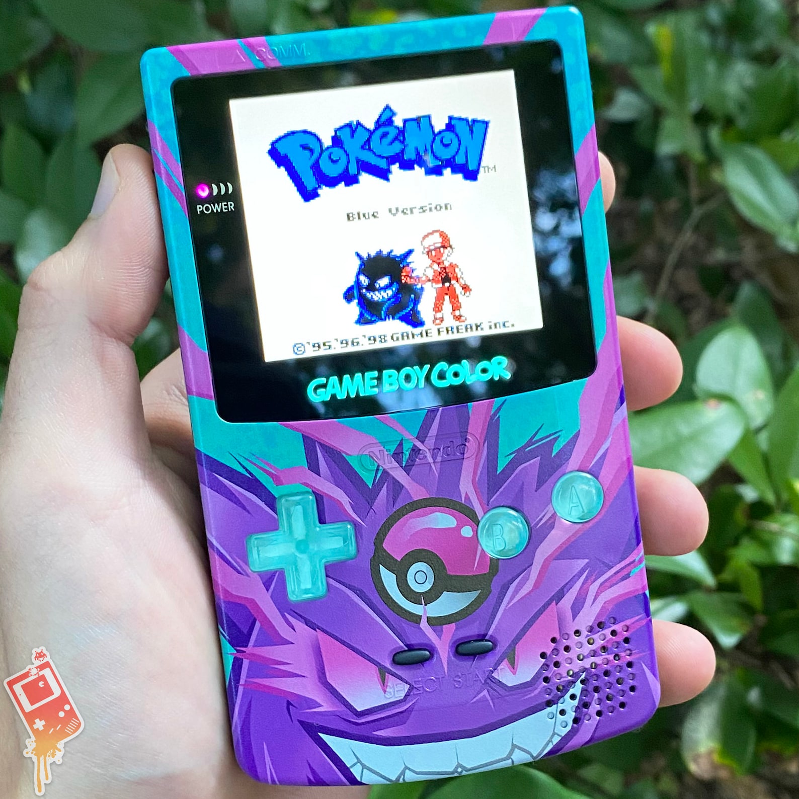 Custom Backlit Nintendo Gameboy Color IPS XL "artist Series" - Gengar ...