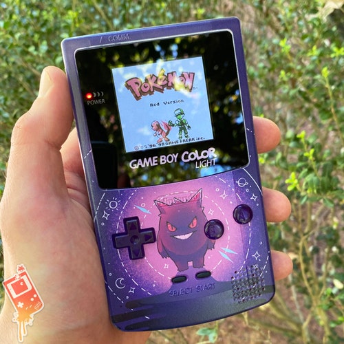 Custom Backlit Nintendo Gameboy Color Clear Blue/black by - Etsy