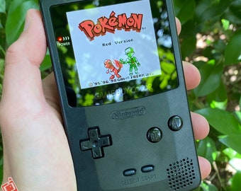 Custom IPS V3 Backlit Nintendo Gameboy Advance Solid Black/opal by ...