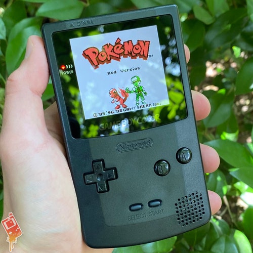 Custom Backlit IPS XL Nintendo Gameboy Color Solid Black by - Etsy