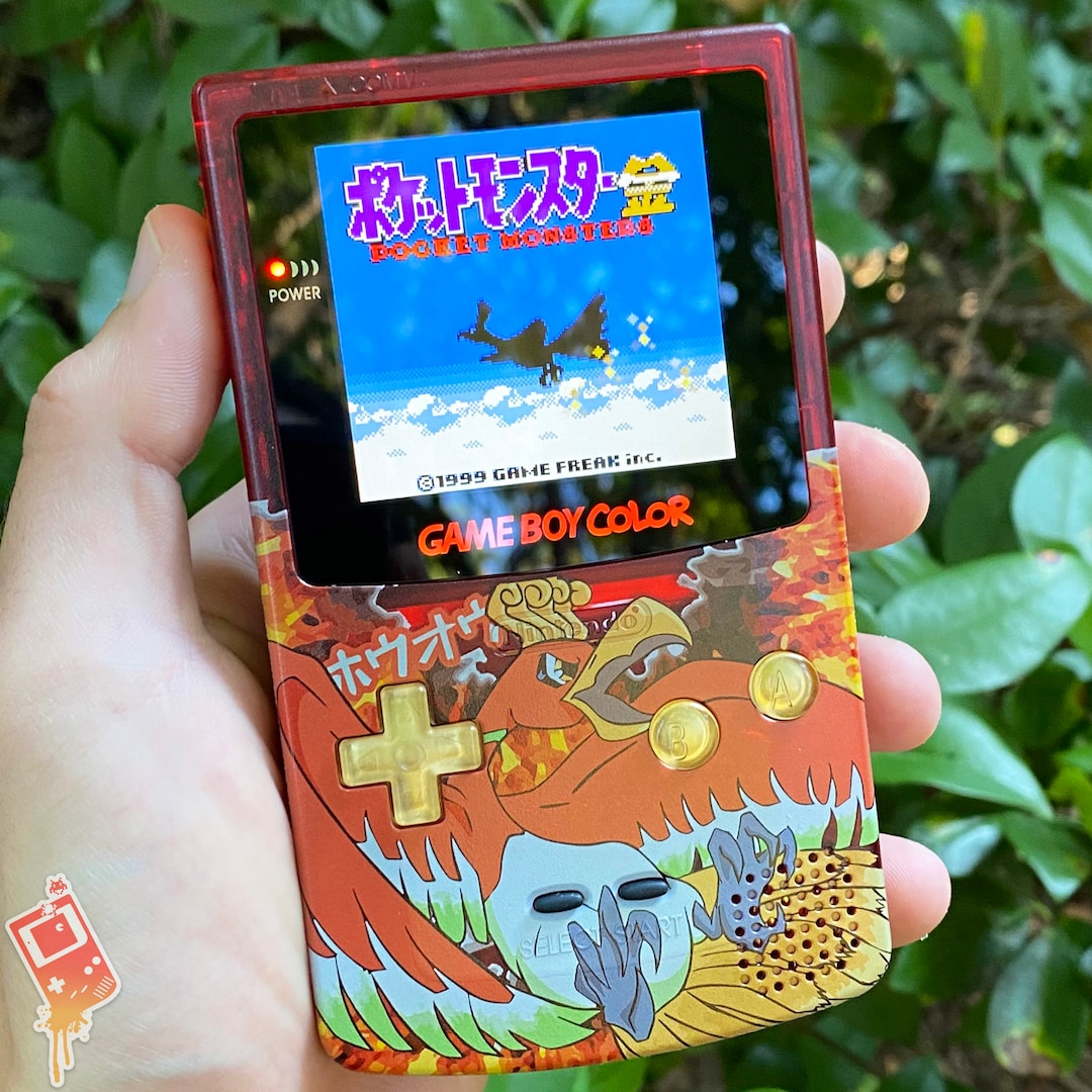 Custom Backlit Nintendo Gameboy Color IPS XL "artist Series" - Ho-oh by ...