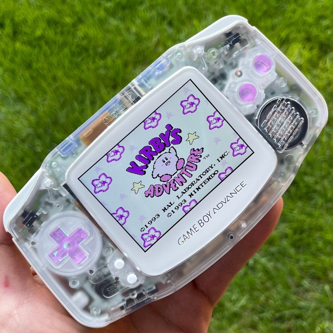 Custom IPS V3 Backlit Nintendo Gameboy Advance Clear/white/opal by ...