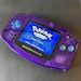 Custom IPS Backlit Nintendo Gameboy Advance Mirror Purple/ Sky Blue ...