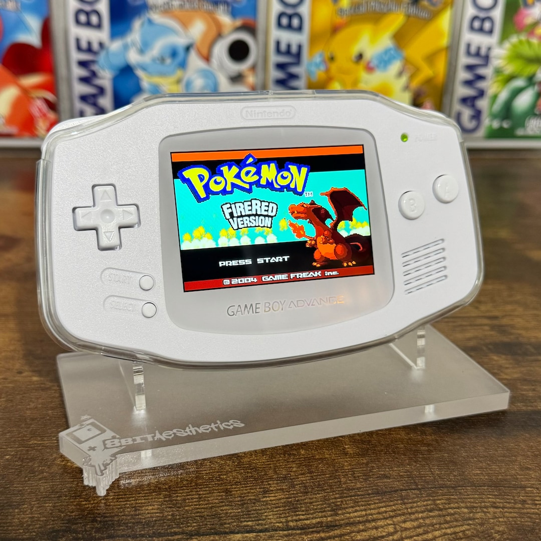 Custom IPS V3 Backlit Nintendo Gameboy Advance + USB-C Rechargeable ...