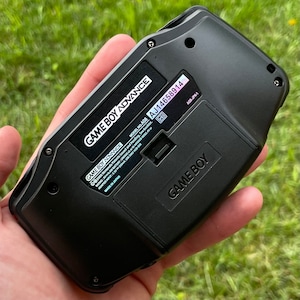 Custom IPS V3 Backlit Nintendo Gameboy Advance Solid Black/opal by ...