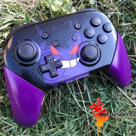 Custom Pokemon Gengar Themed Nintendo Switch Pro Controller by ...