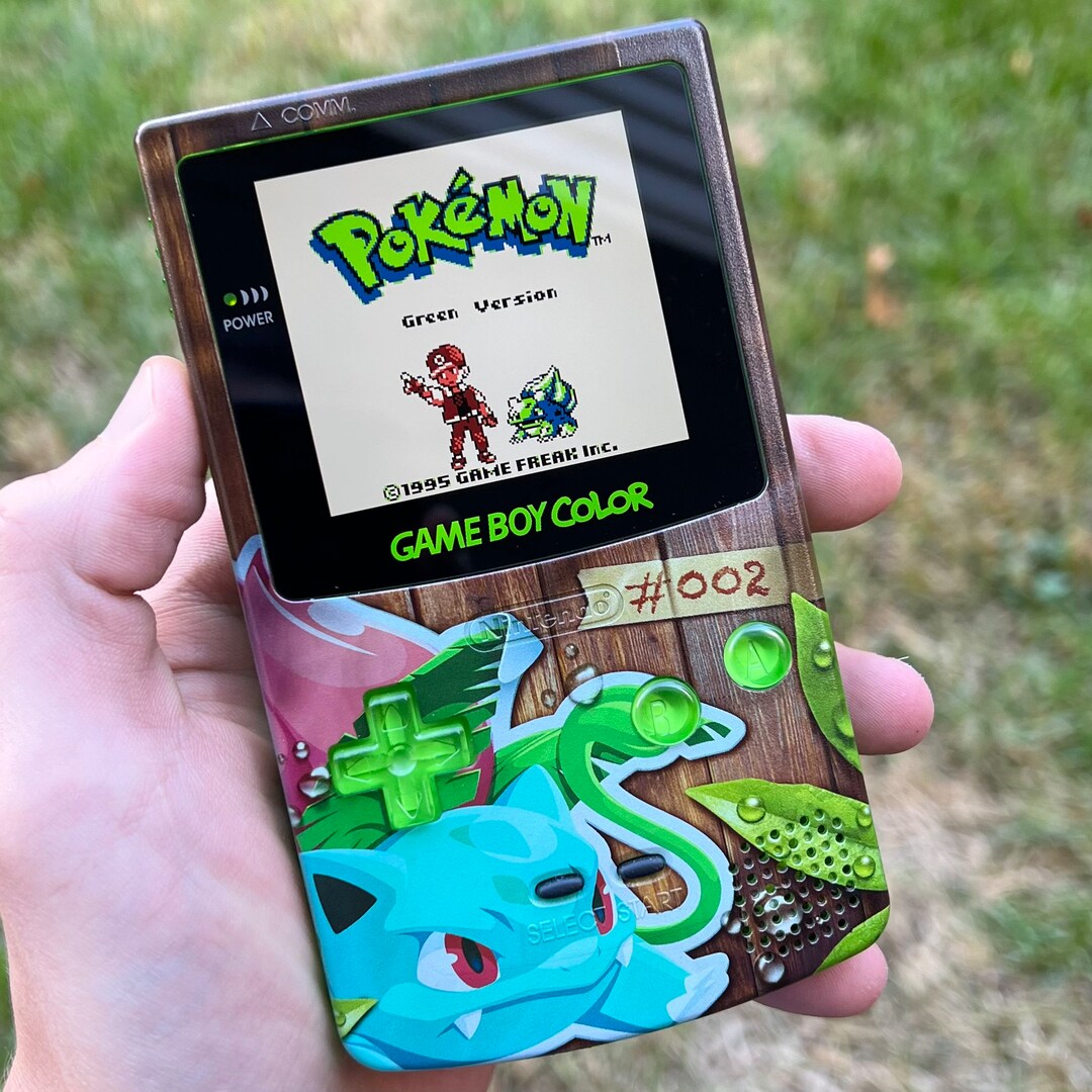 Custom Backlit Nintendo Gameboy Color IPS XL "artist Series" - Ivysaur ...