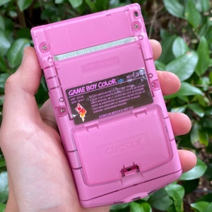 Custom Backlit Nintendo Gameboy Color IPS XL Clear Pink/black by ...