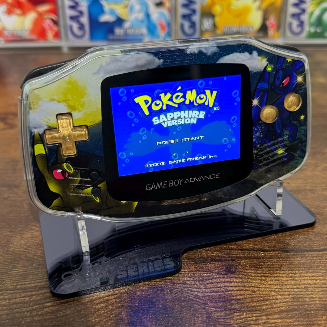 Custom IPS V3 Backlit Nintendo Gameboy Advance artist Series Umbreon ...
